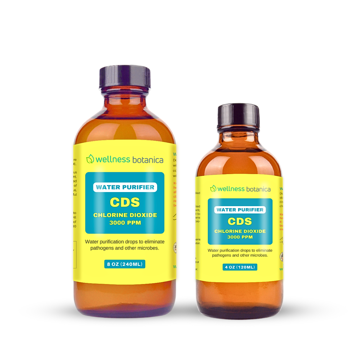Chlorine Dioxide CDS Water Purification Solution Drops 3000 PPM ...